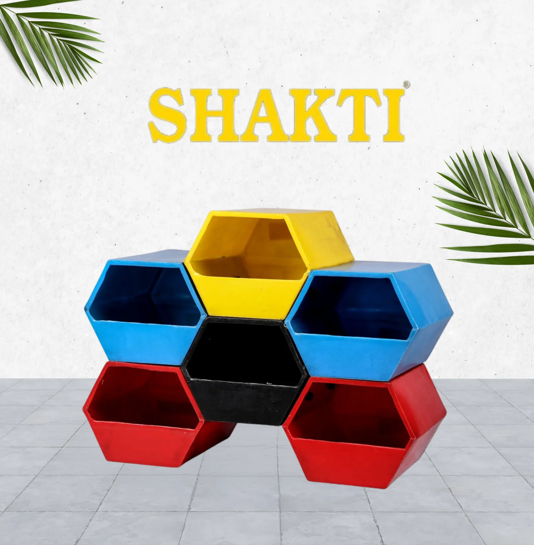 High quality hexagonal bins for easy storage
